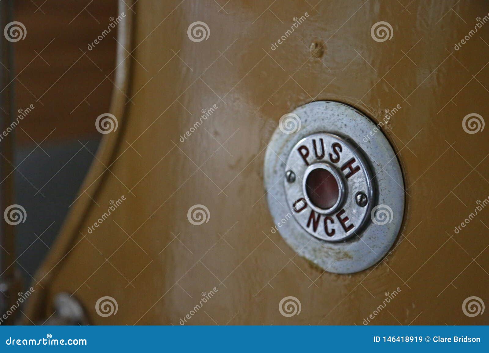 Vintage bus bell stock image. Image of businterior, vintage - 146418919