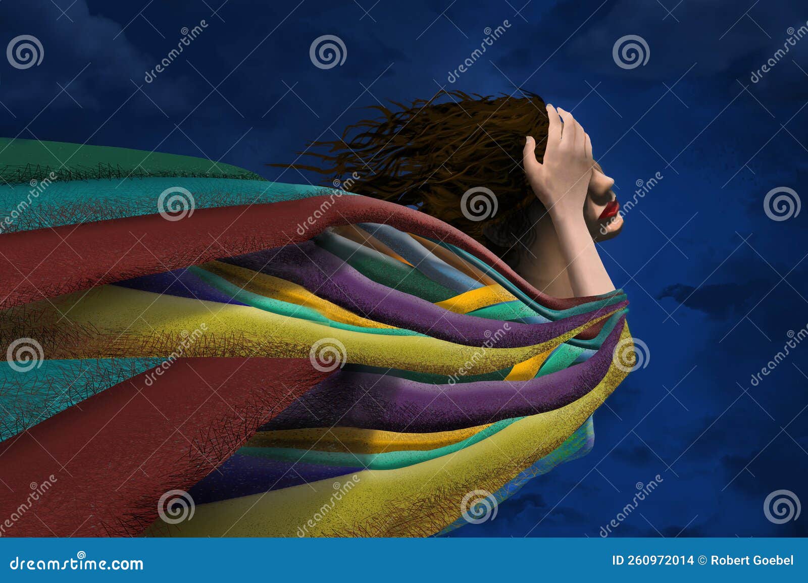 Push through the Pain is the Theme of this Image of a Determined Woman ...