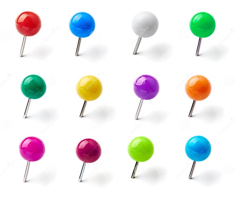 Push pin stock photo. Image of notepad, notice, blue - 28015598