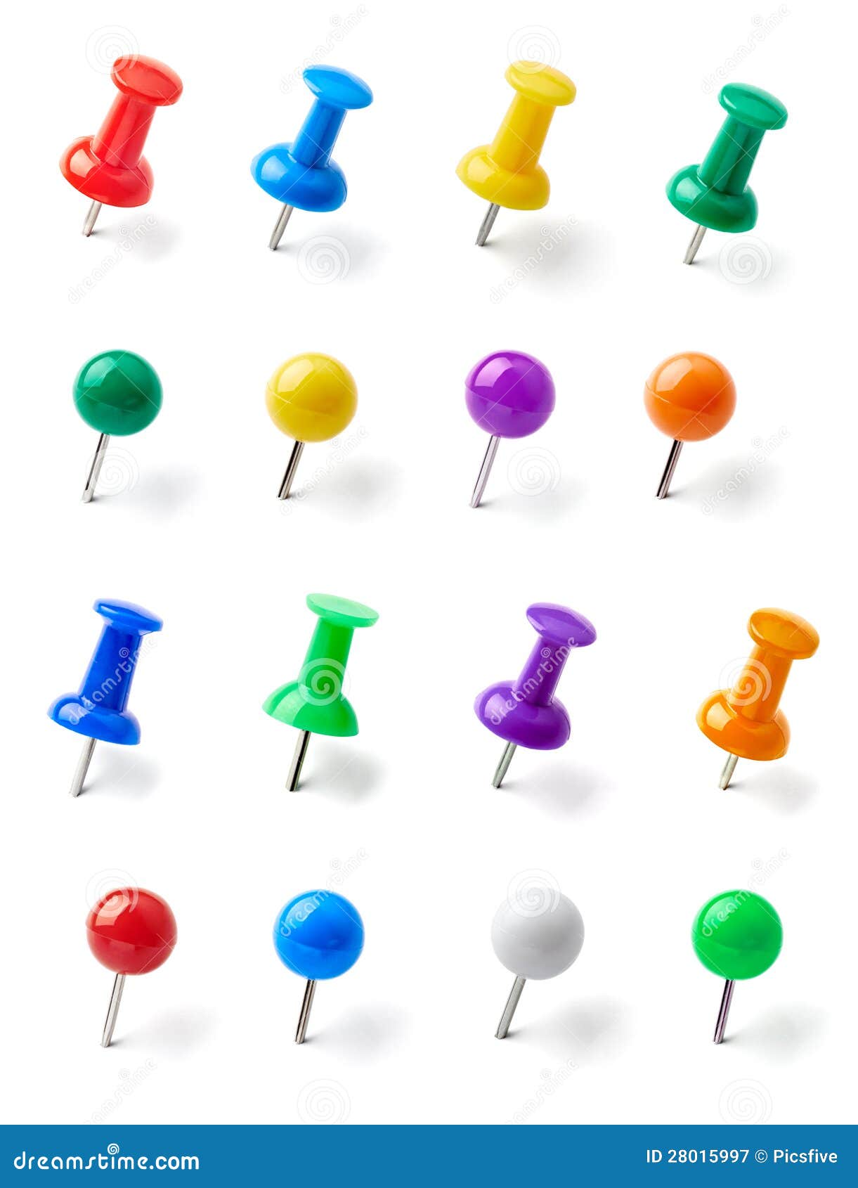 Push pin stock illustration. Illustration of color, object - 28015997
