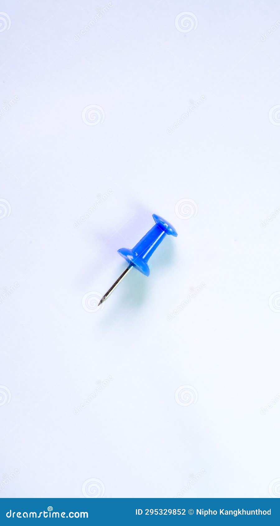 Push Pin, Blue, White Background, Macro Photography Stock Photo - Image ...