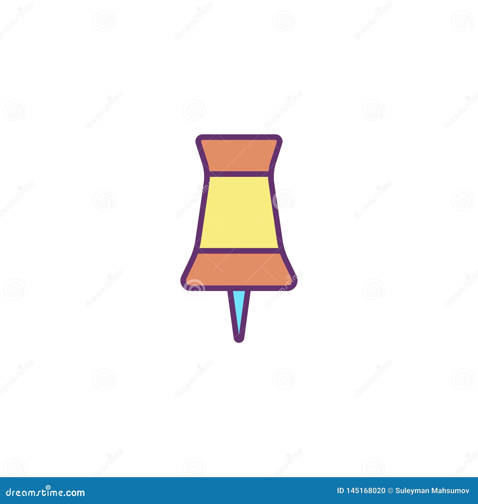 Push Pin Flat Vector Icon Sign Symbol Stock Vector - Illustration of ... Push Pin Flat Vector Icon Sign Symbol Stock Vector - Illustration of ...