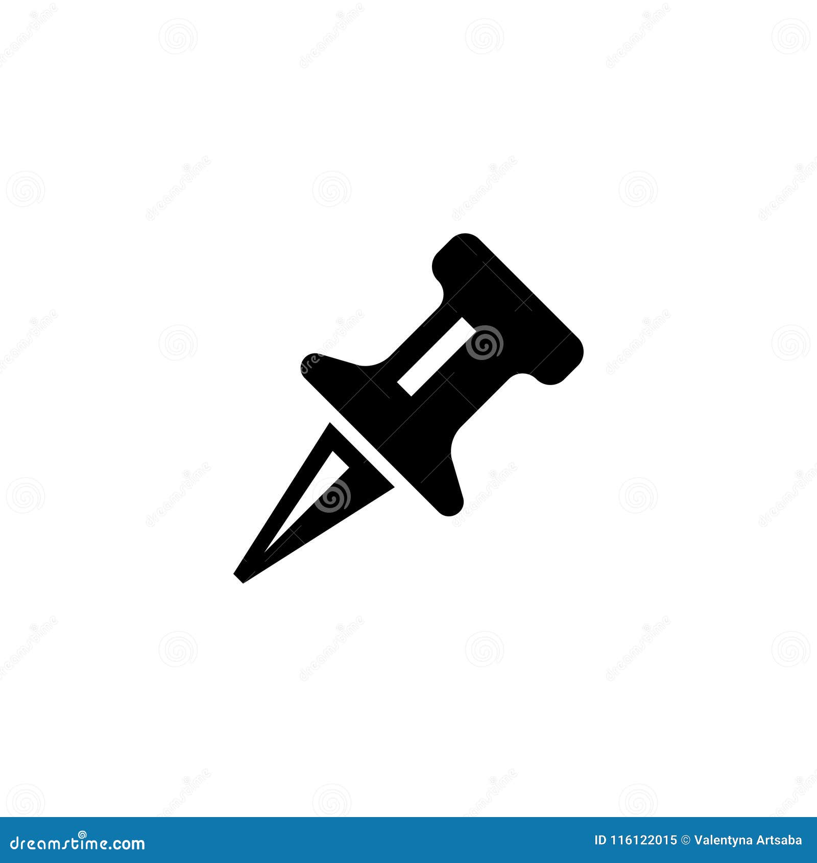 Push Pin Flat Vector Icon stock vector. Illustration of sign - 116122015 Push Pin Flat Vector Icon stock vector. Illustration of sign - 116122015