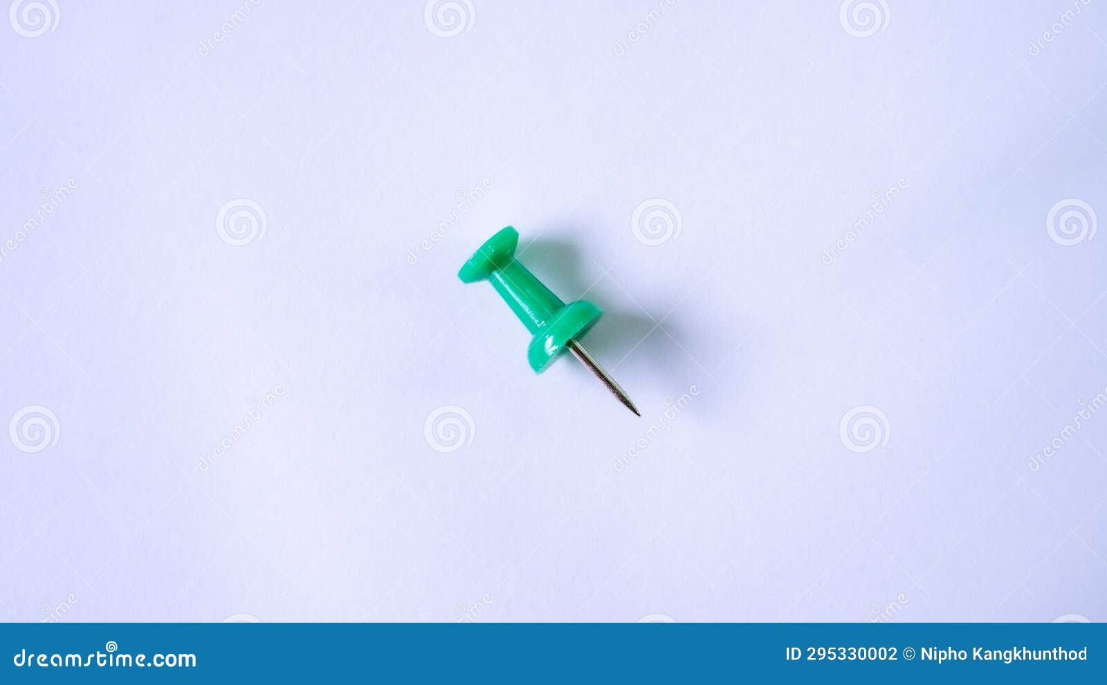 Push Pin, Green, White Background, Macro Photography Stock Photo ...