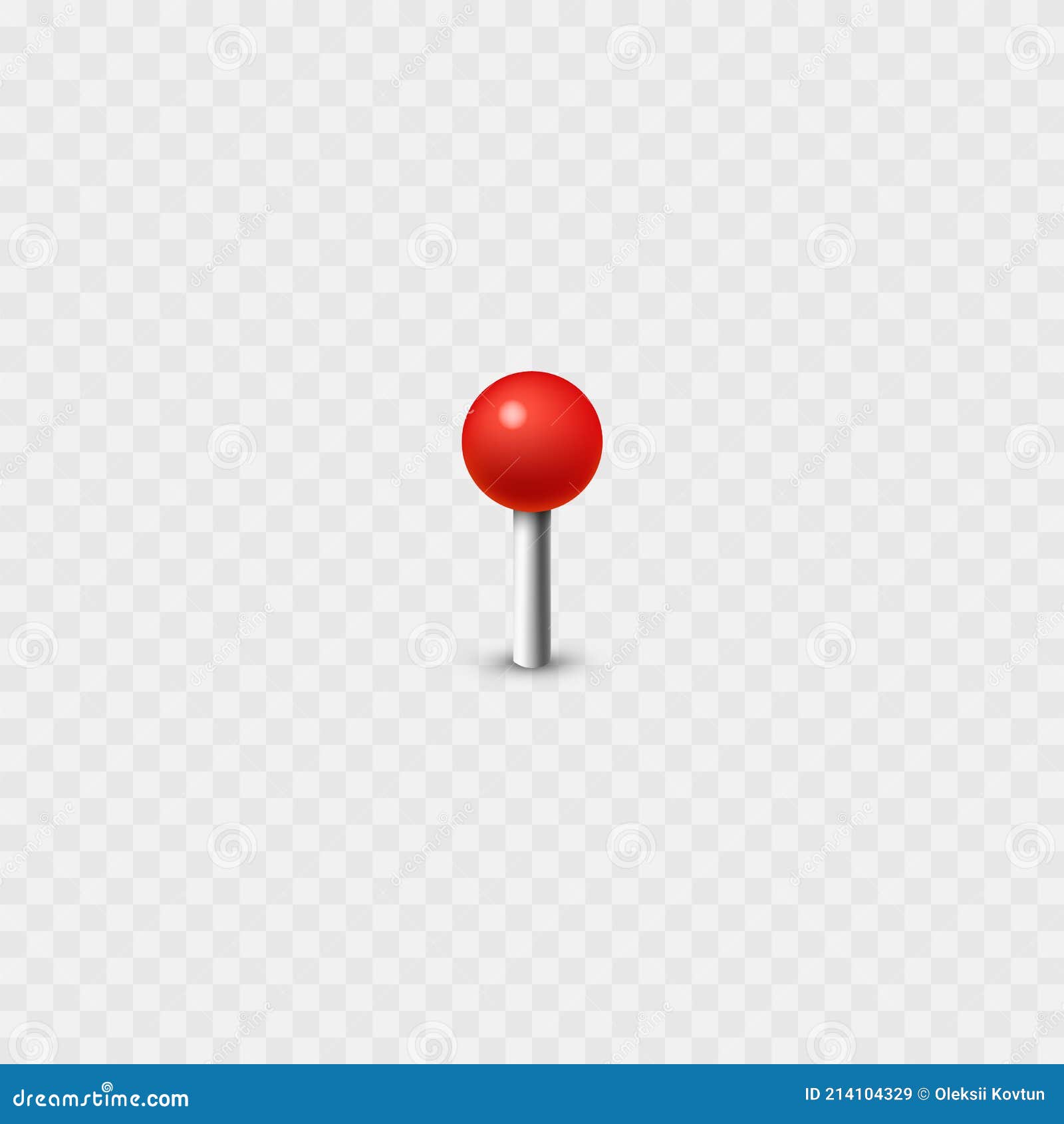 Push Pin Icon. Realistic 3d Location Tag Stock Vector - Illustration of ...