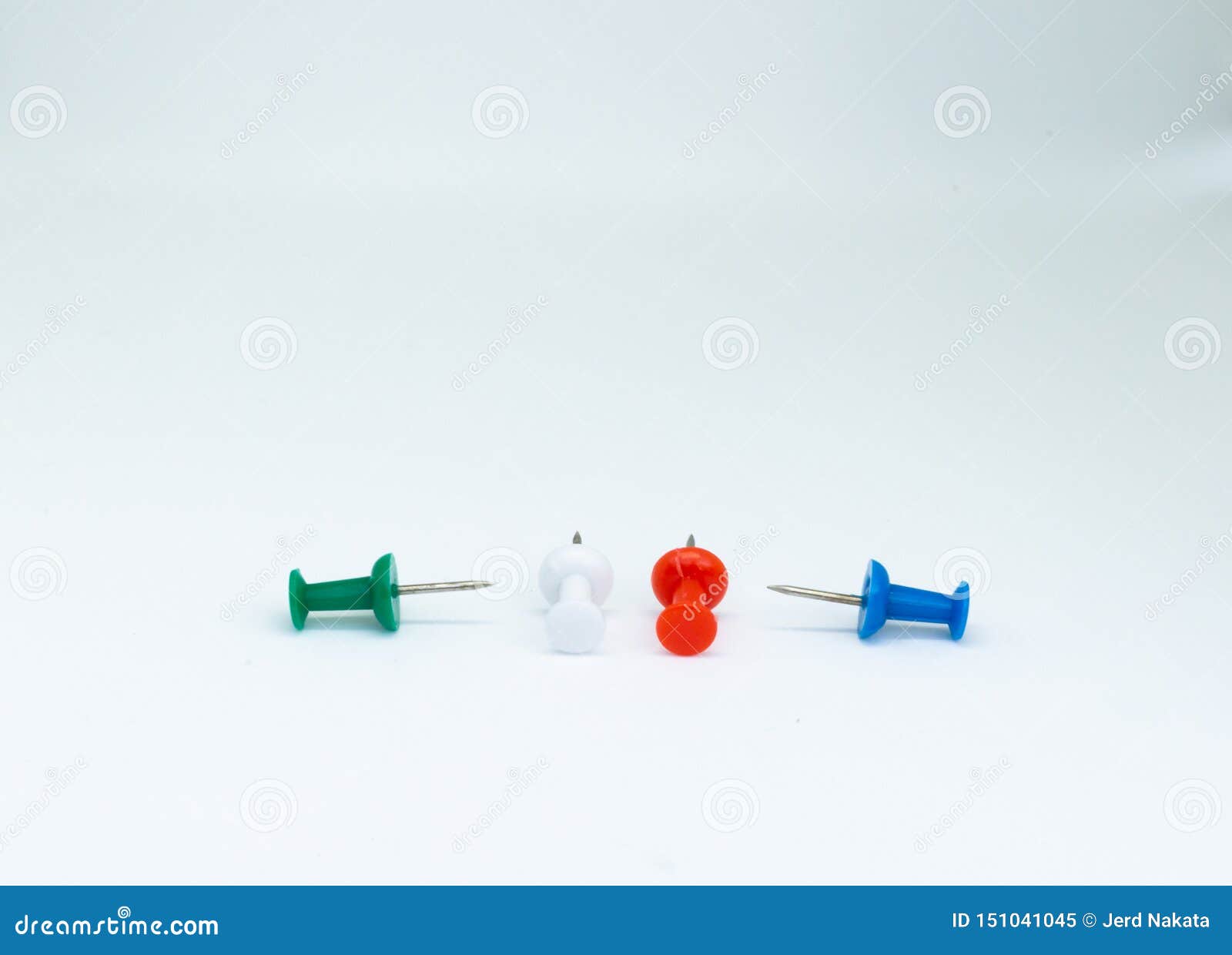 Push Pin on the Isolated White Background Stock Image - Image of paper ...