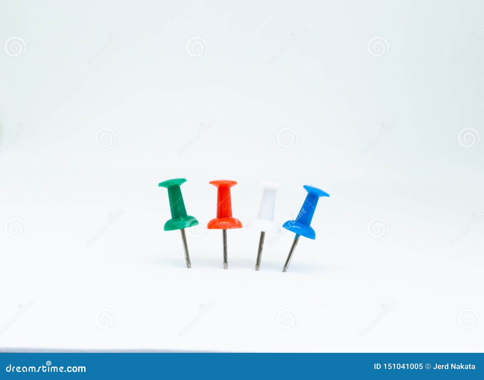 Push Pin on the Isolated White Background Stock Image - Image of paper ...