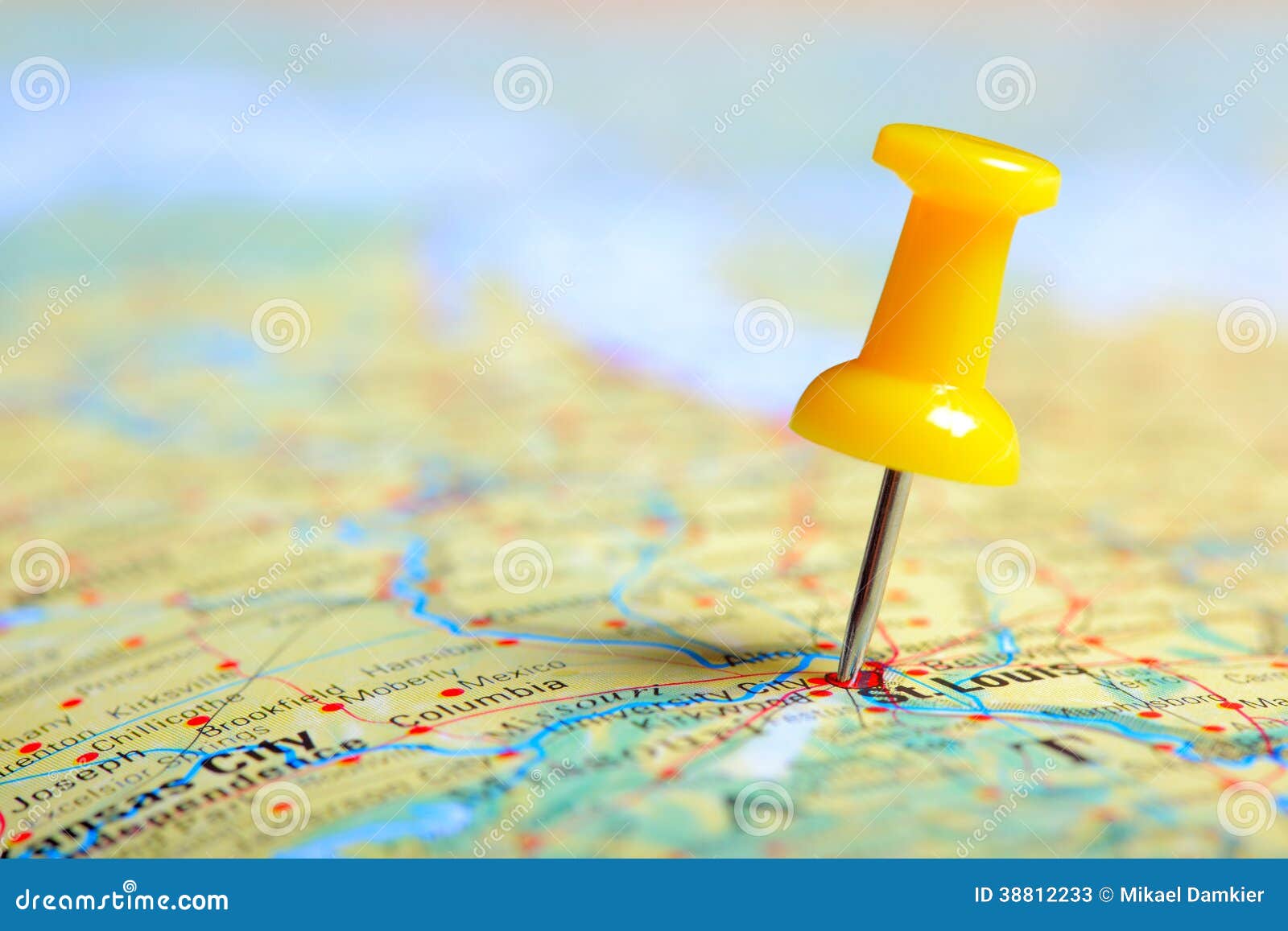Push pin stock image. Image of journey, direction, destinations - 38812233