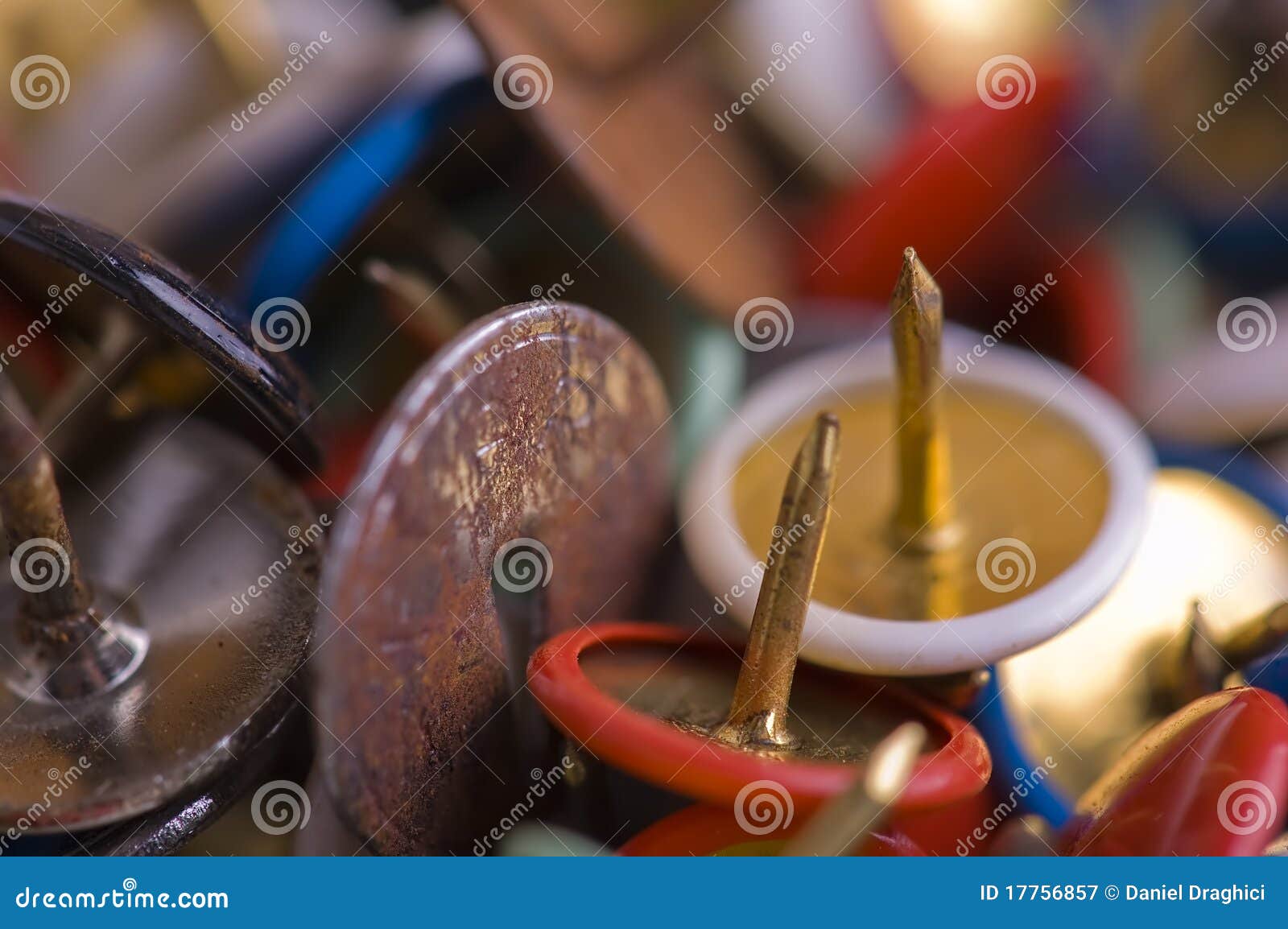 Push pin needles stock image. Image of clip, rusty, sharp - 17756857