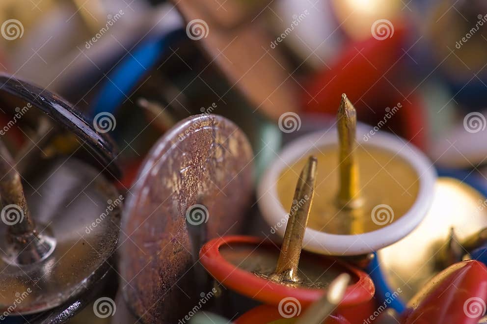 Push pin needles stock image. Image of clip, rusty, sharp - 17756857