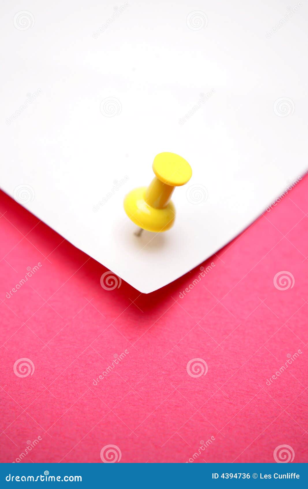 Push-pin in note paper stock photo. Image of communication - 4394736