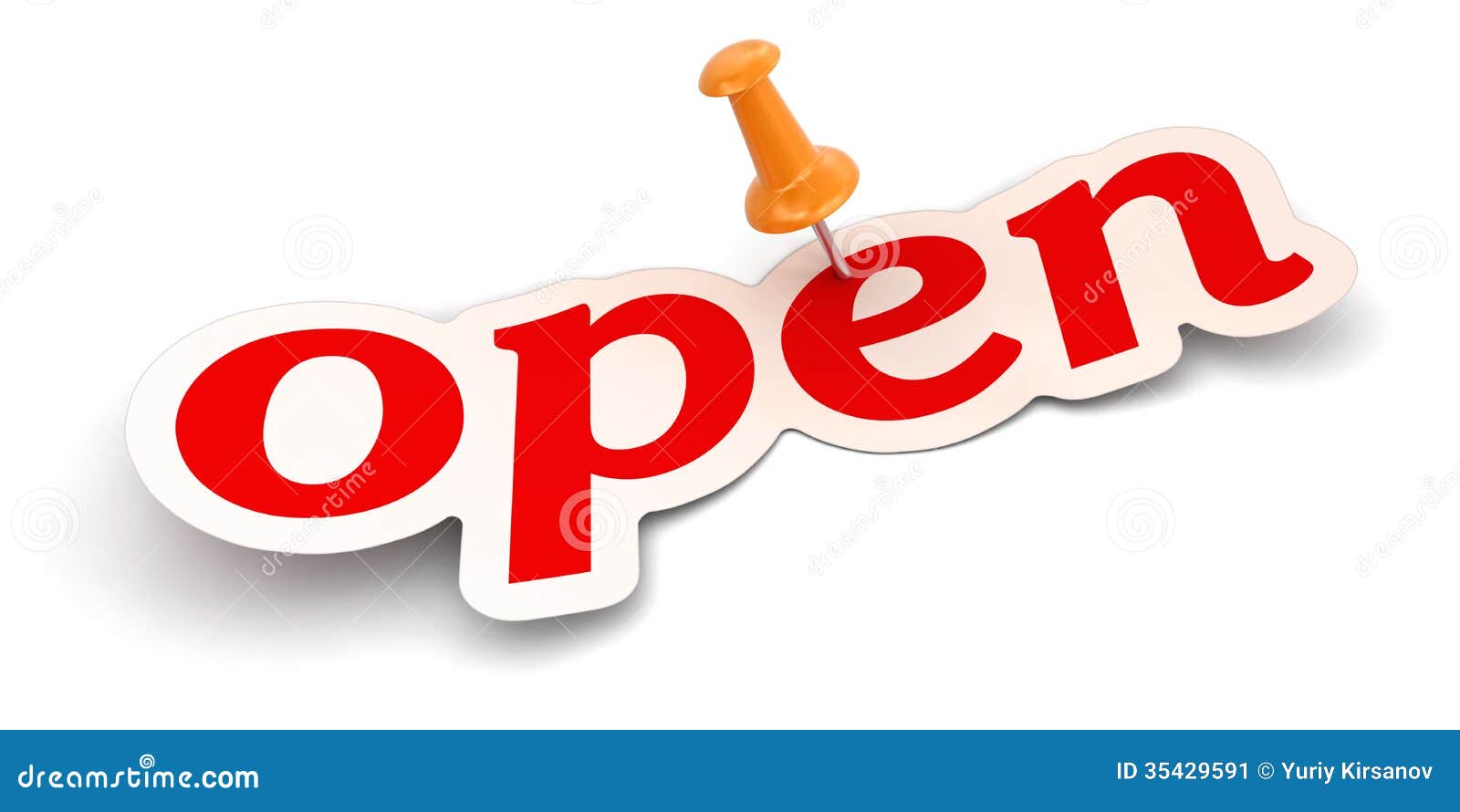 Push Pin and Open (clipping Path Included) Stock Illustration ...