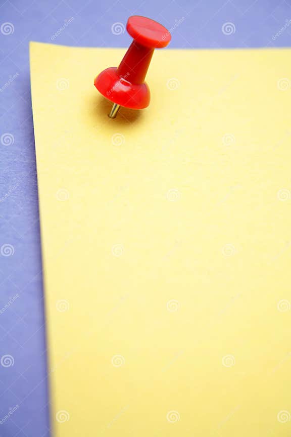 Push-pin in paper stock photo. Image of idea, communication - 4177686