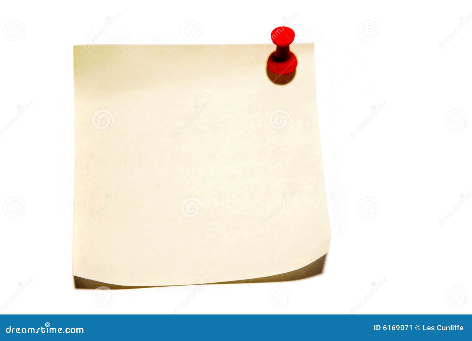 Push-pin In Paper Stock Image - Image: 6169071