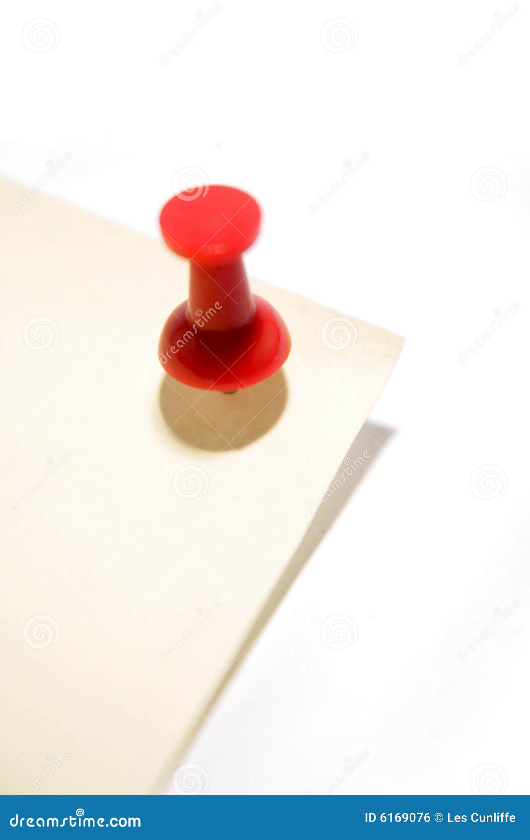 Push-pin in paper stock photo. Image of copy, space, notepad - 6169076