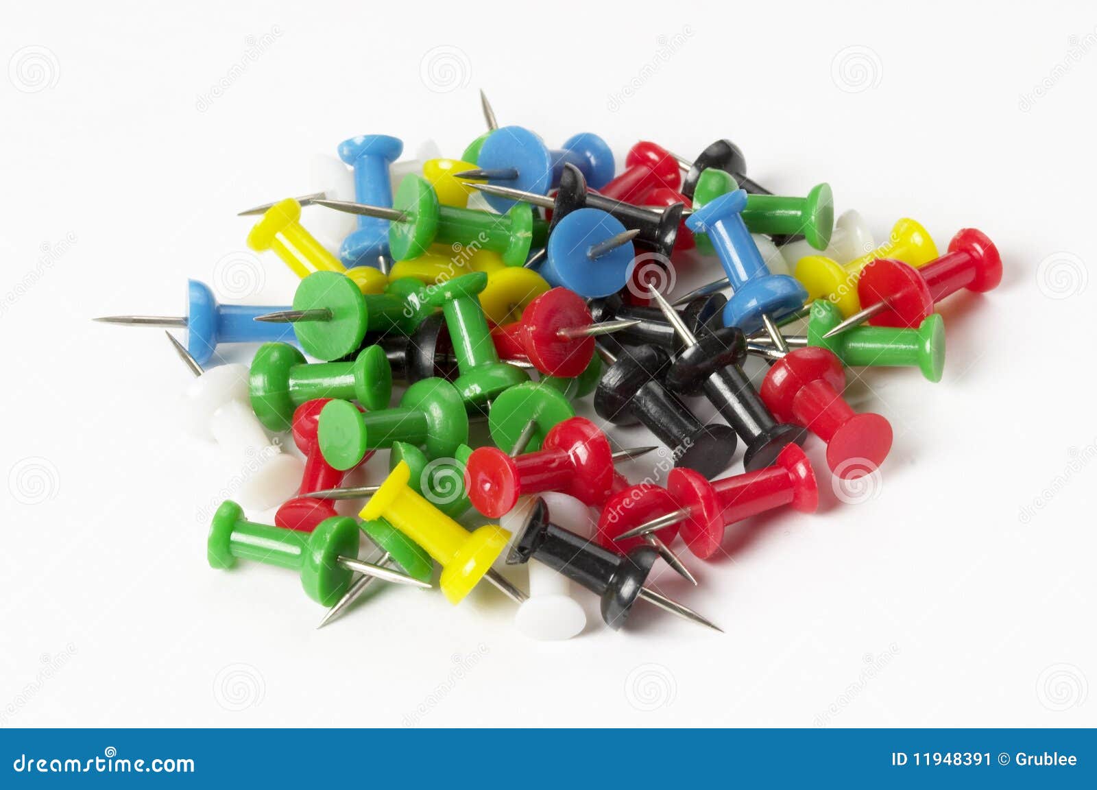 Push pin pile stock image. Image of closeup, green, sharp - 11948391