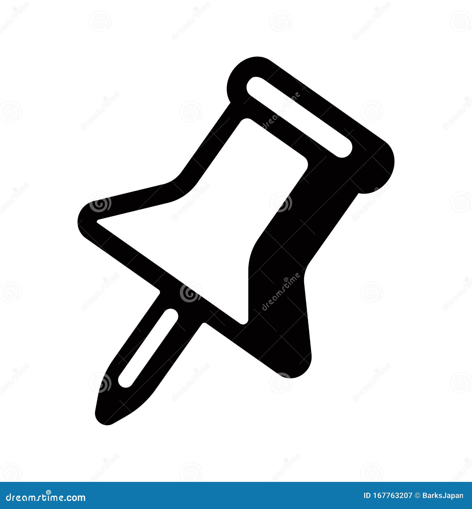 Push Pin, Reminder, Attachment Icon Illustration Stock Vector ...