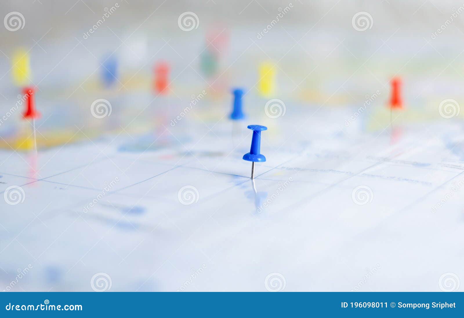 Push pin on the world map stock image. Image of direction - 196098011