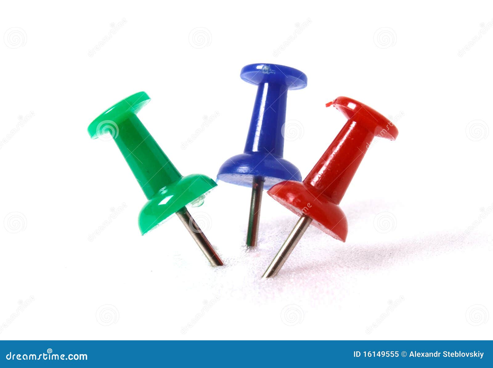 Push pins stock image. Image of attachment, blue, plastic - 16149555