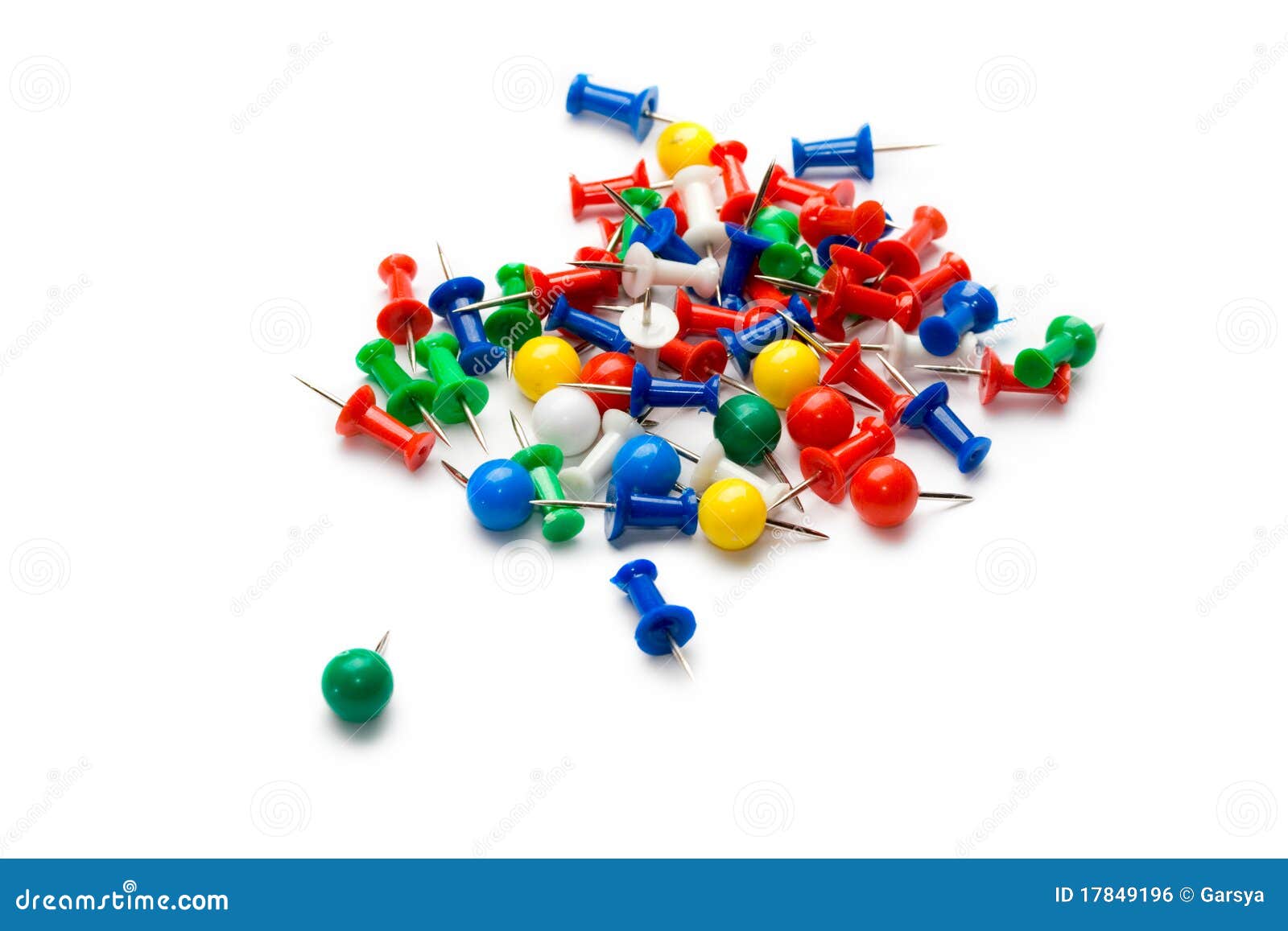 Push pins stock photo. Image of blue, color, green, colour - 17849196