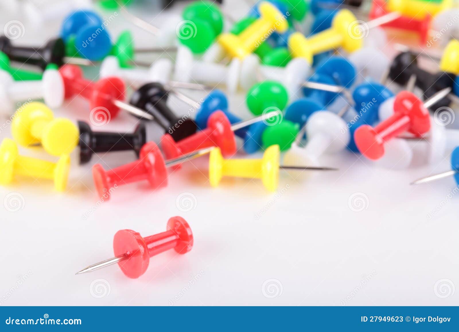Push pins stock image. Image of colored, equipment, sharper - 27949623