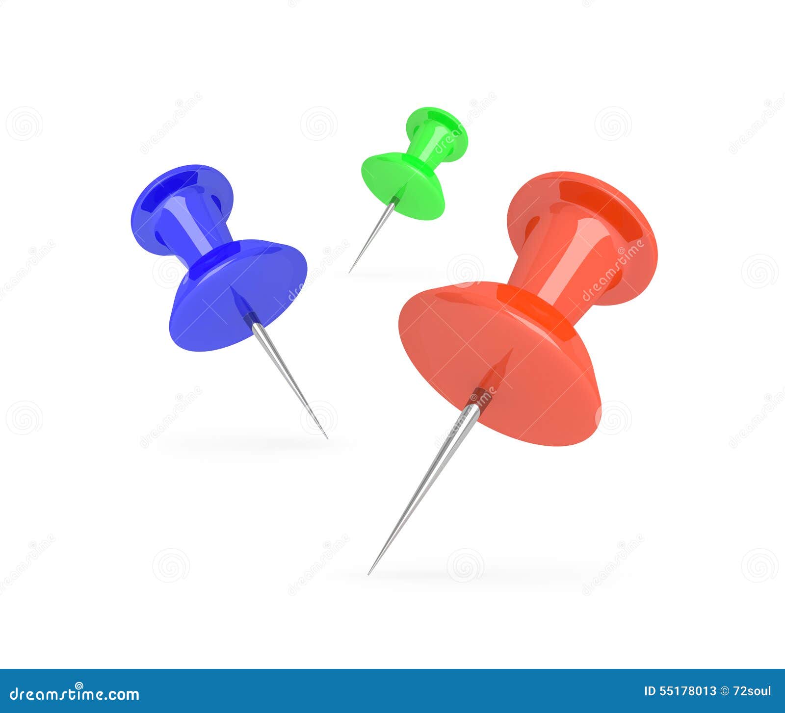 Push pins. stock illustration. Illustration of graphic - 55178013