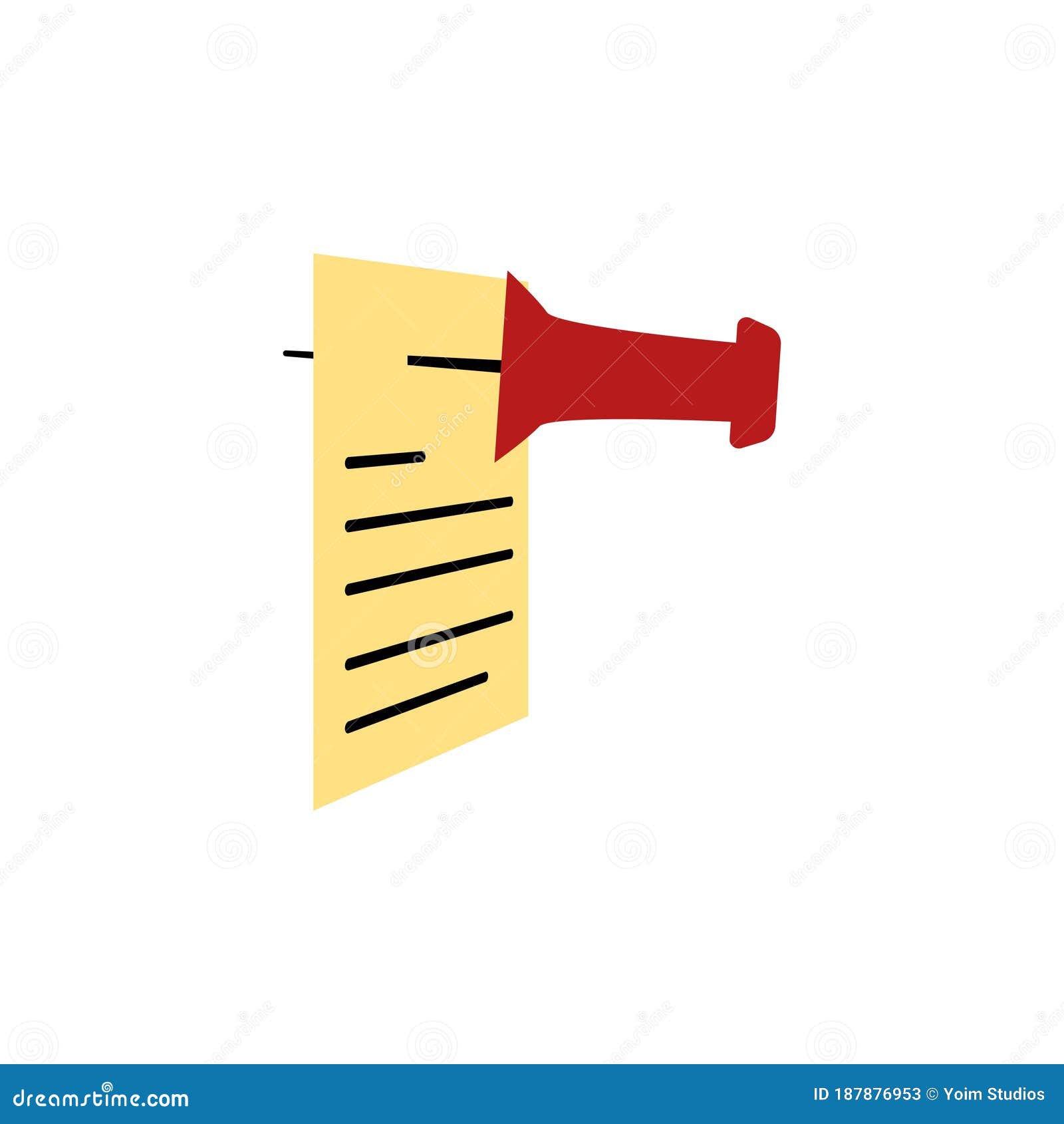 Push Pins Notepad Vector Design Template Illustration Stock Vector ...