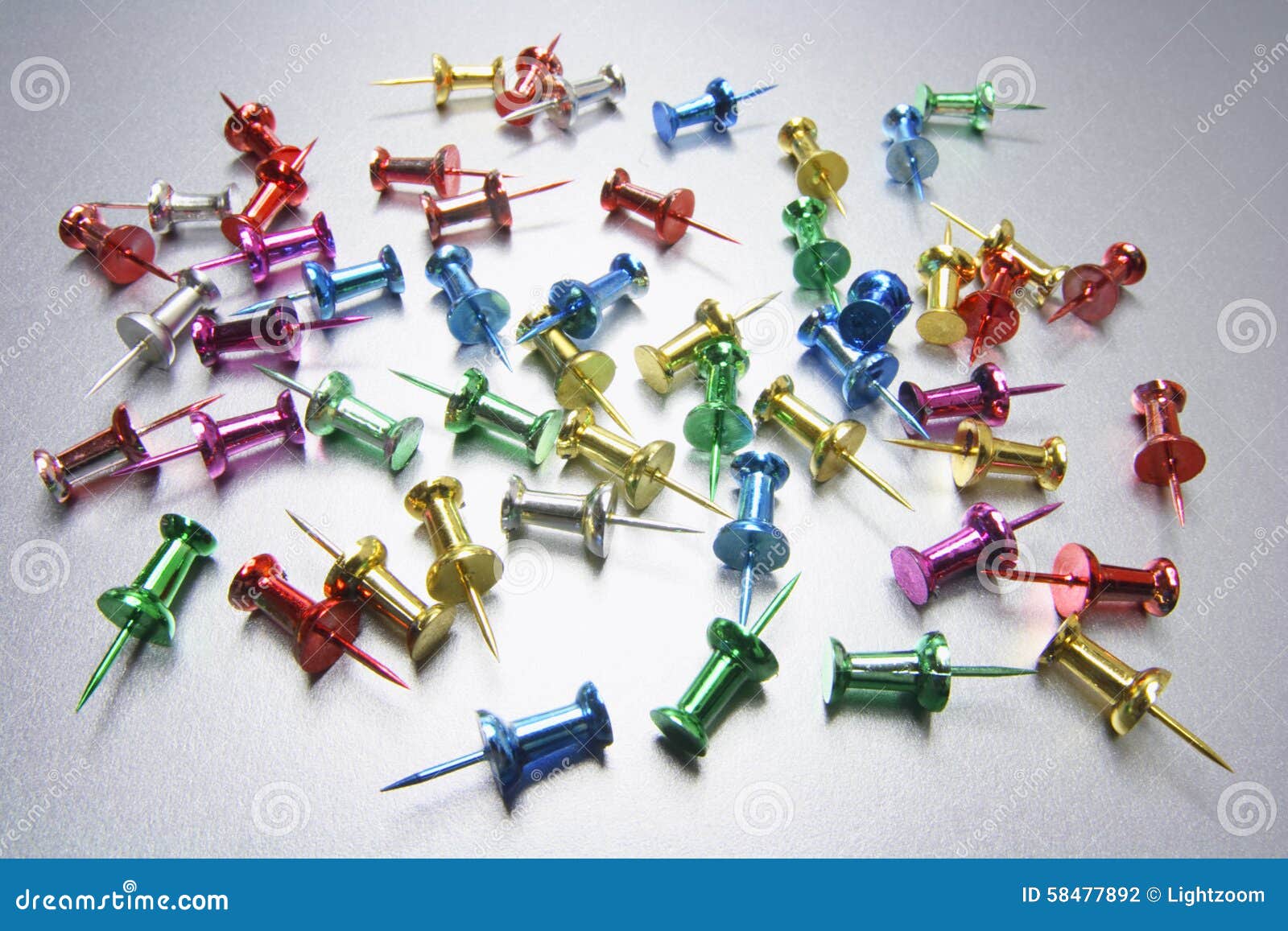 Push Pins stock photo. Image of multicolors, pushpins - 58477892