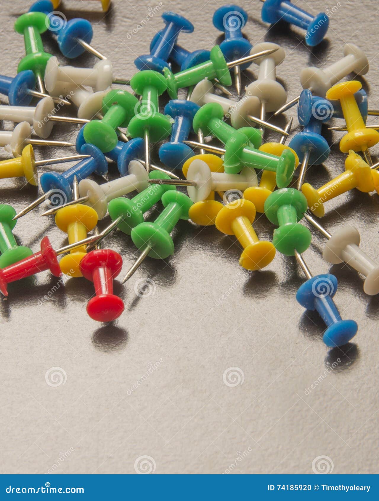 Push Pins Supply for Attaching or Marking Stock Photo - Image of ...