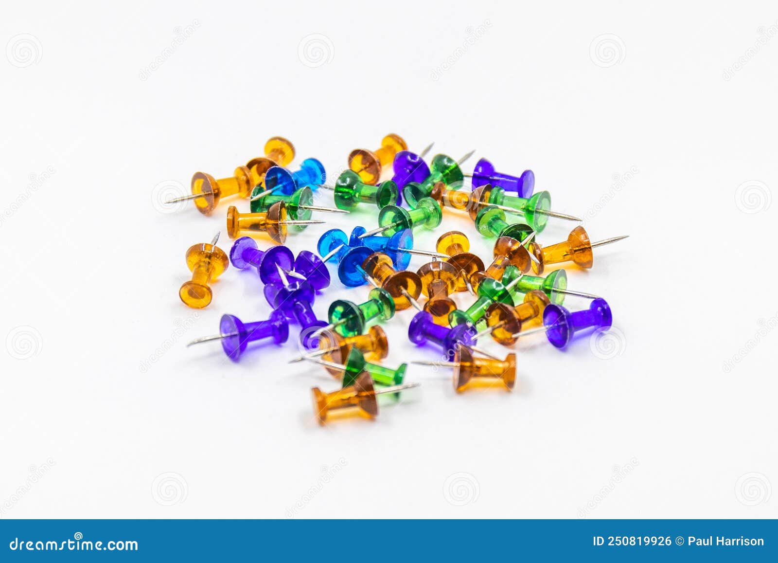 Push Pins Tacks Assorted Colors Stock Photo - Image of office ...