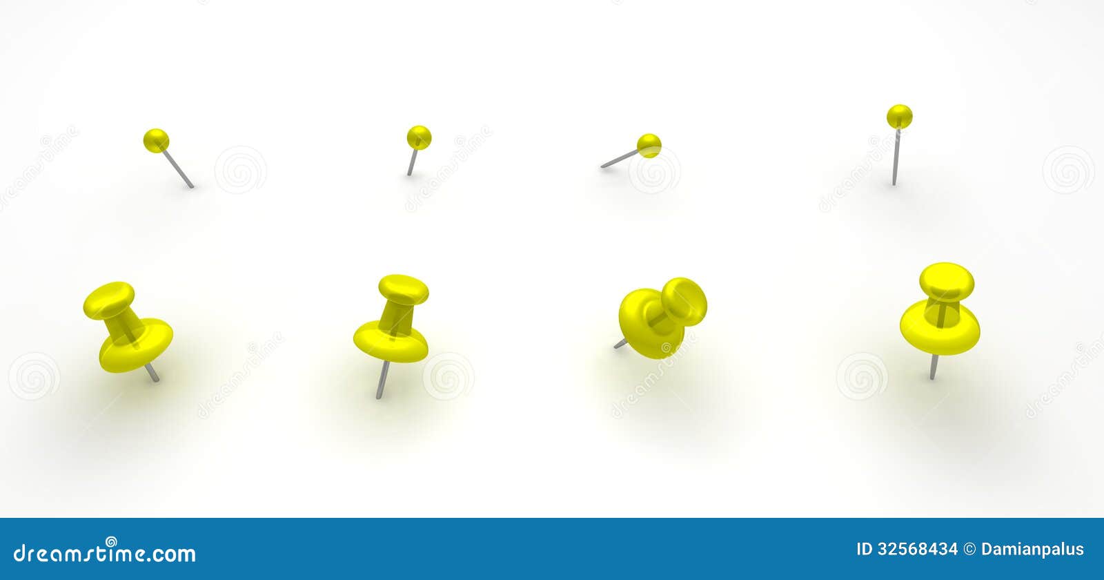 Push pins stock illustration. Illustration of isolated - 32568434