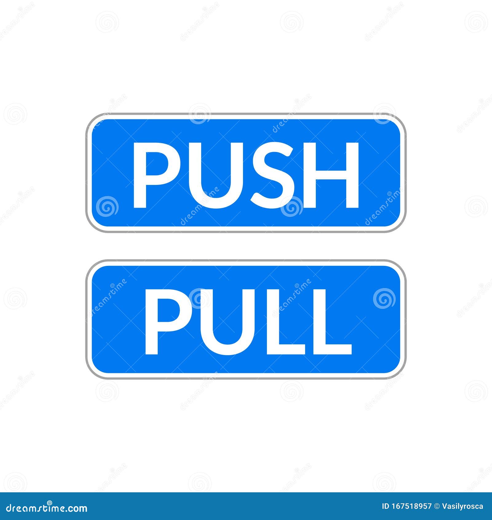 Push Pull Door Sign. Vector Push and Pull Icon Sticker Design Concept ... Push Pull Door Sign. Vector Push and Pull Icon Sticker Design Concept ...