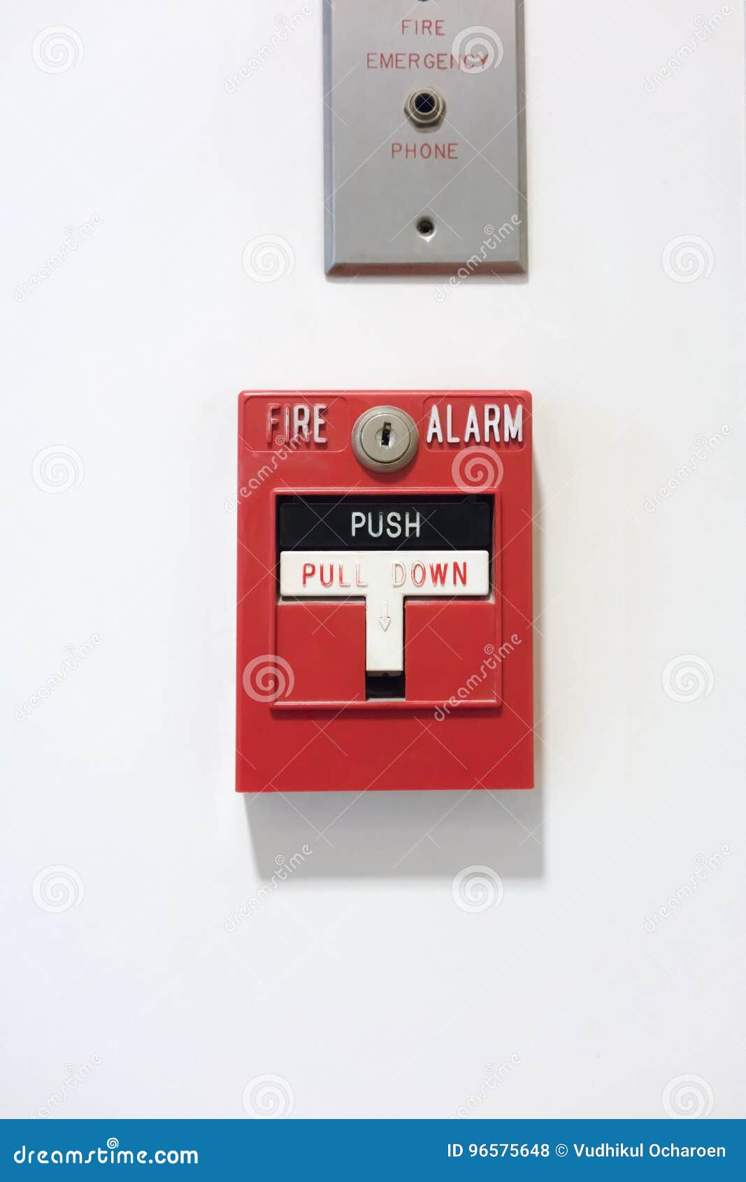 Push in Pull Down Switch Fire Stock Photo - Image of help, enterprising ...