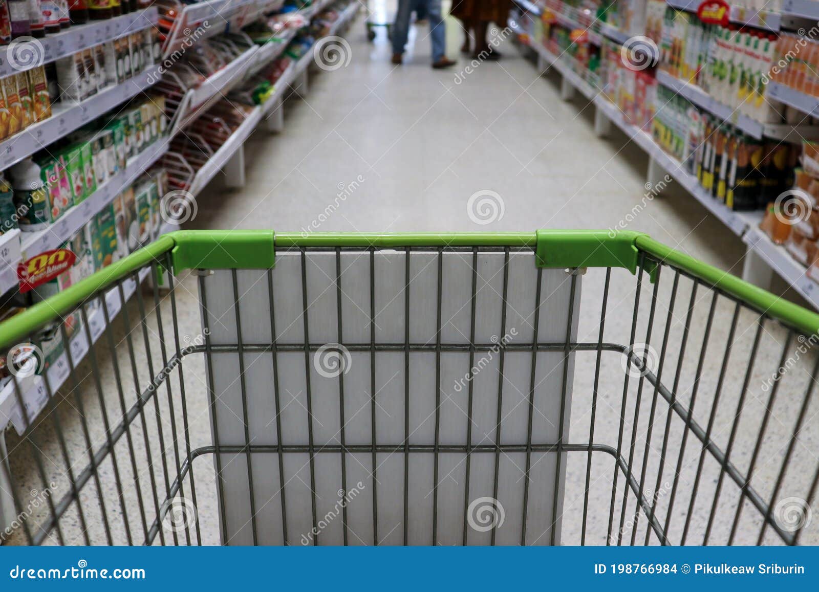 Push shopping carts stock photo. Image of goods, closeup - 198766984