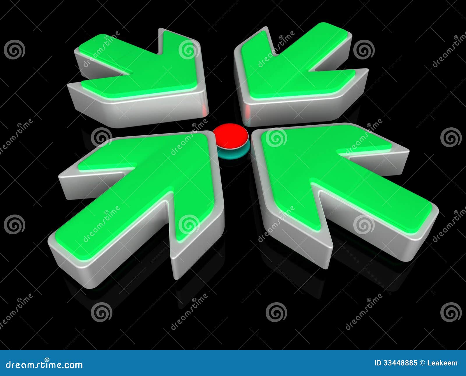 Push the small red button stock illustration. Illustration of press ...