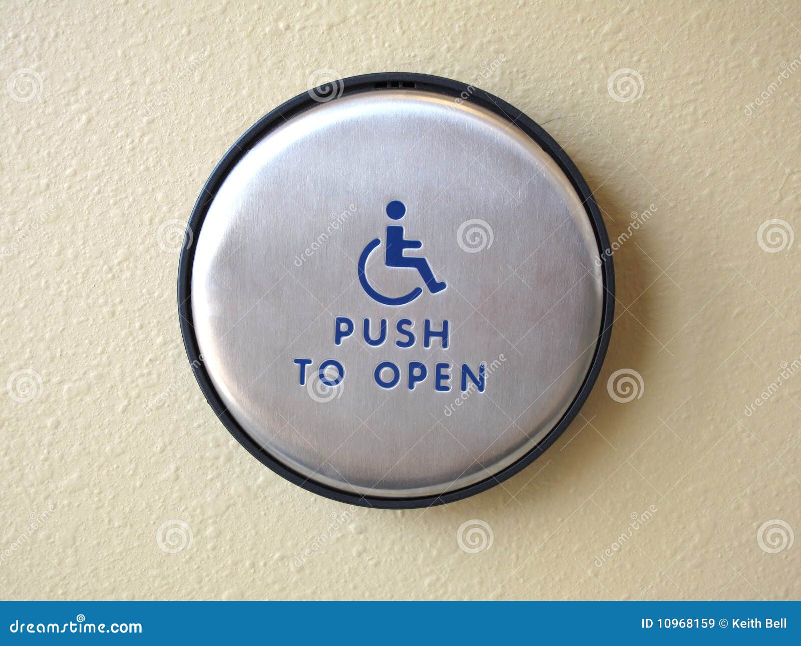 Push to open button stock image. Image of physically - 10968159