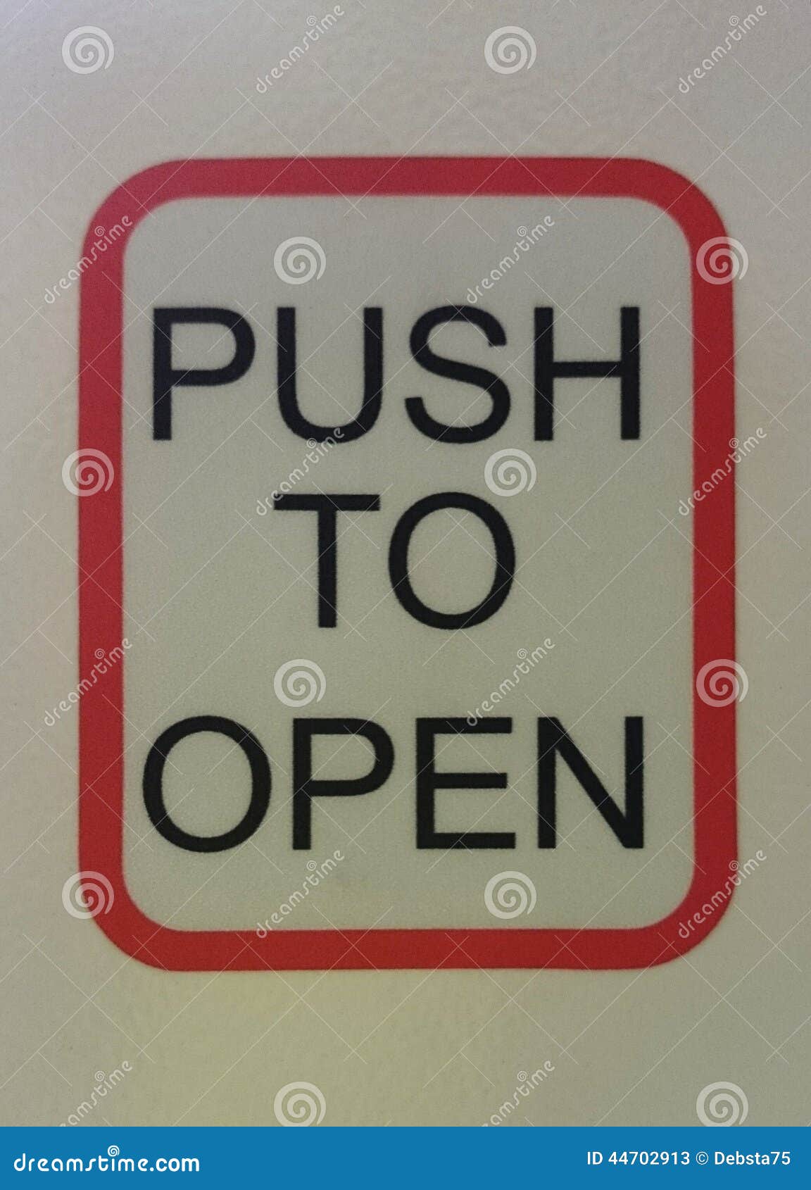 Push to open stock image. Image of sign, open, clear - 44702913