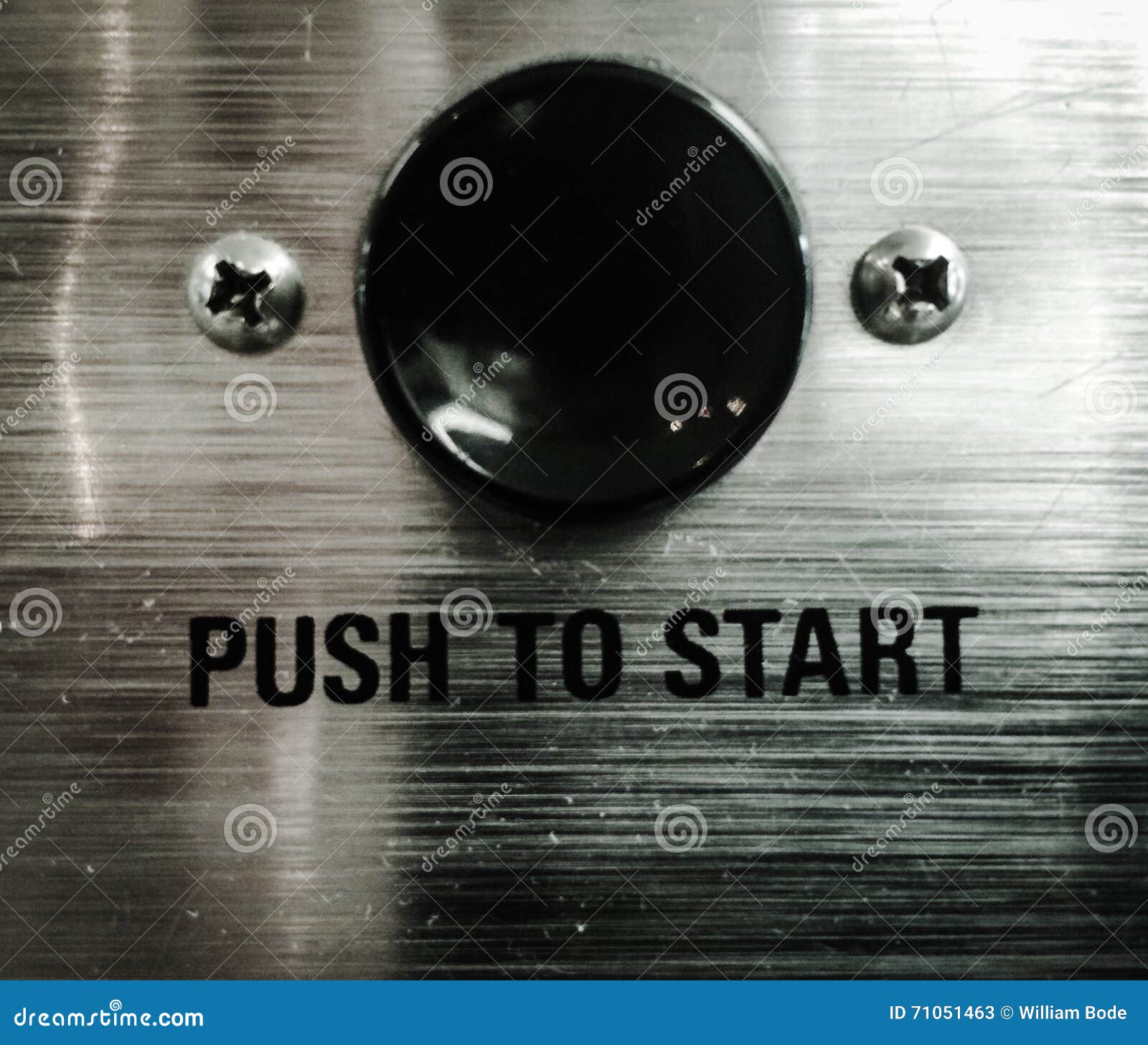 Push to Start Button stock image. Image of push, black - 71051463