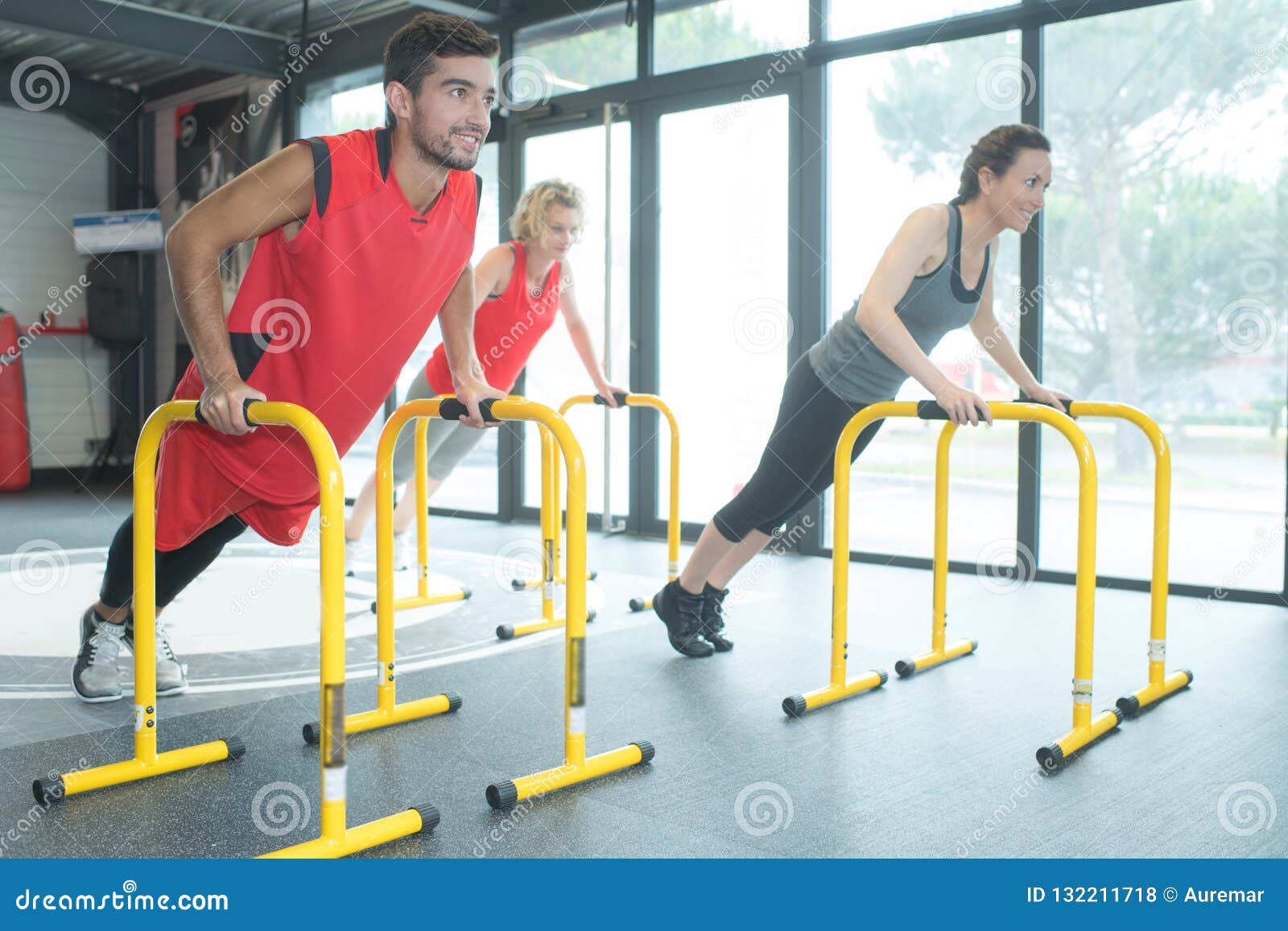 The push up bar stock photo. Image of lifting, muscle - 132211718