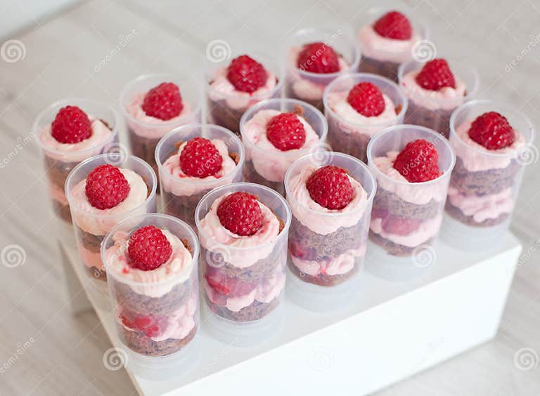 Push Up Cake Pop with Raspberry Stock Photo - Image of cookie, brown ...