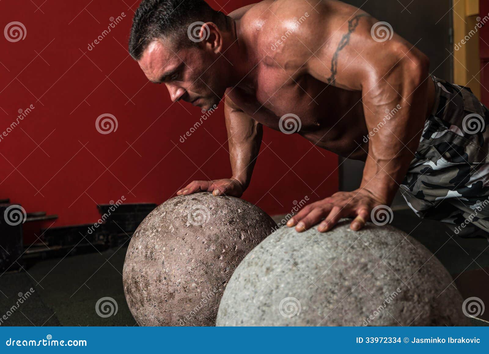 Push Up Exercise stock photo. Image of building, muscular - 33972334