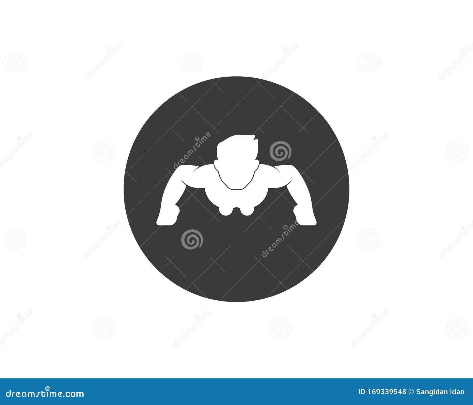 Push Up Icon Logo Vector Illustration Design Stock Vector ...