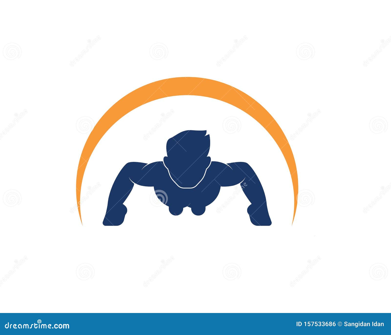 Push Up Icon Logo Vector Illustration Design Stock Vector ...