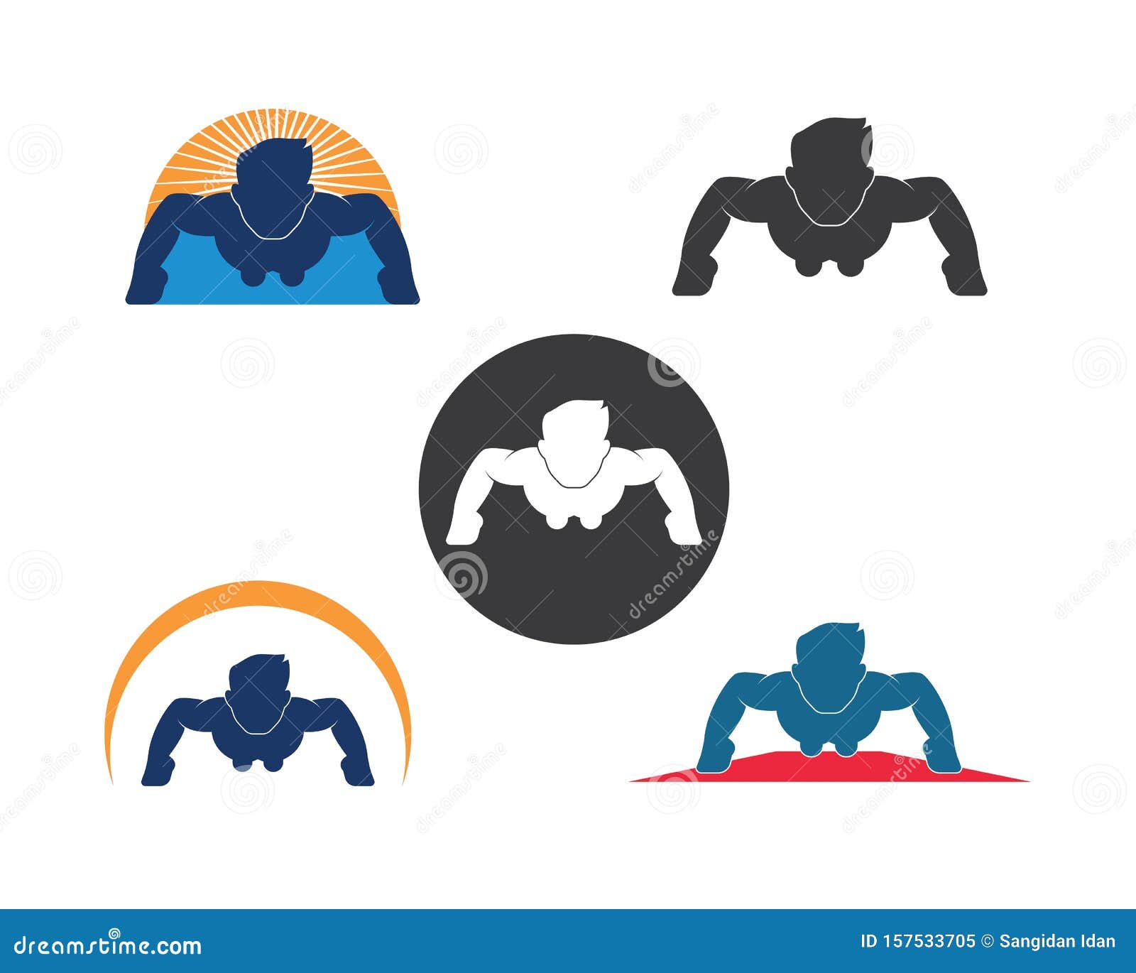 Push Up Icon Logo Vector Illustration Design Stock Vector ...