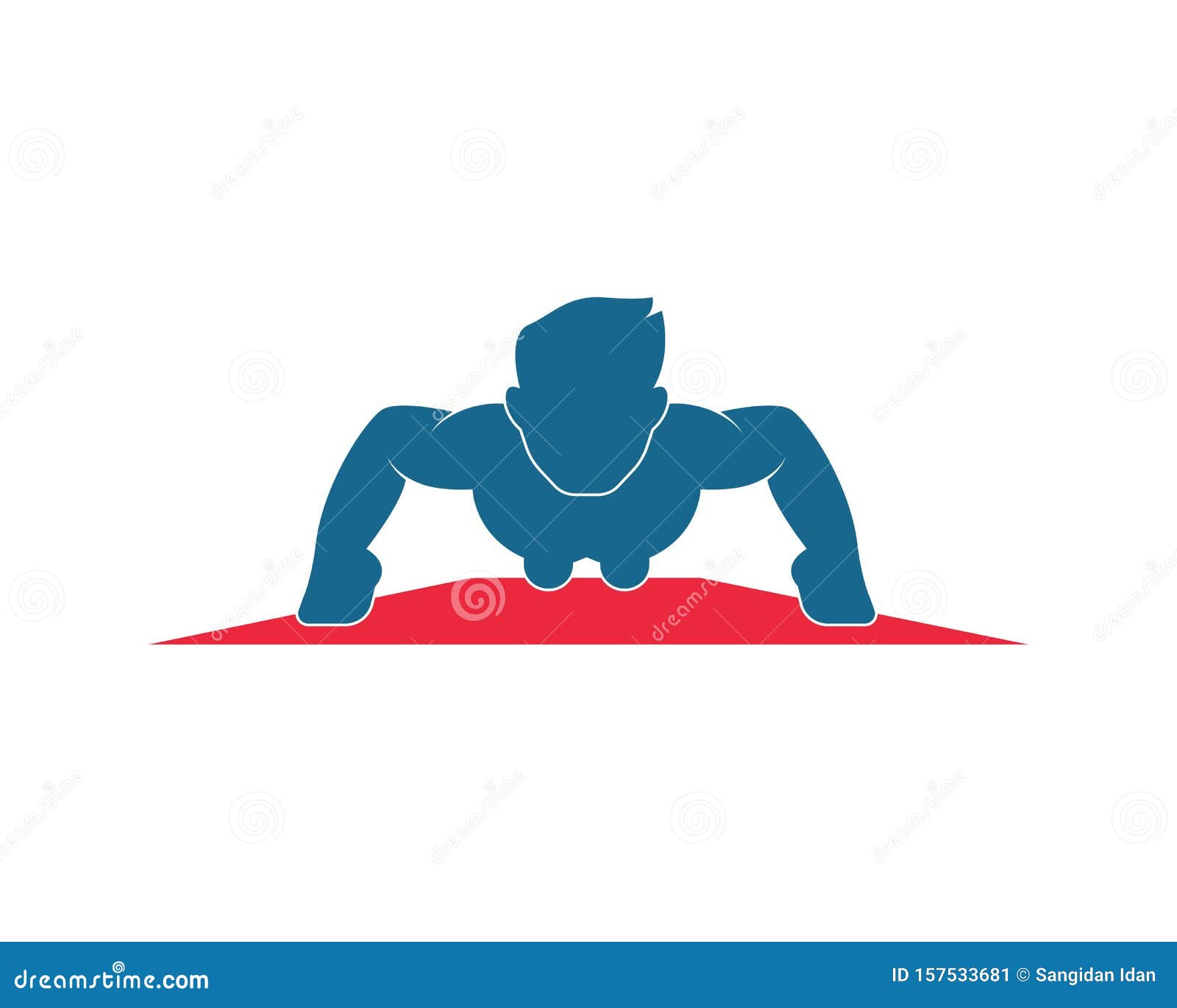 Push Up Icon Logo Vector Illustration Design Stock Vector ...