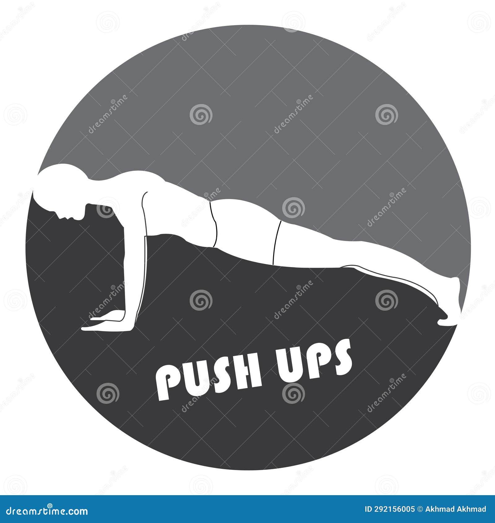 Push up icon stock vector. Illustration of sportive - 292156005