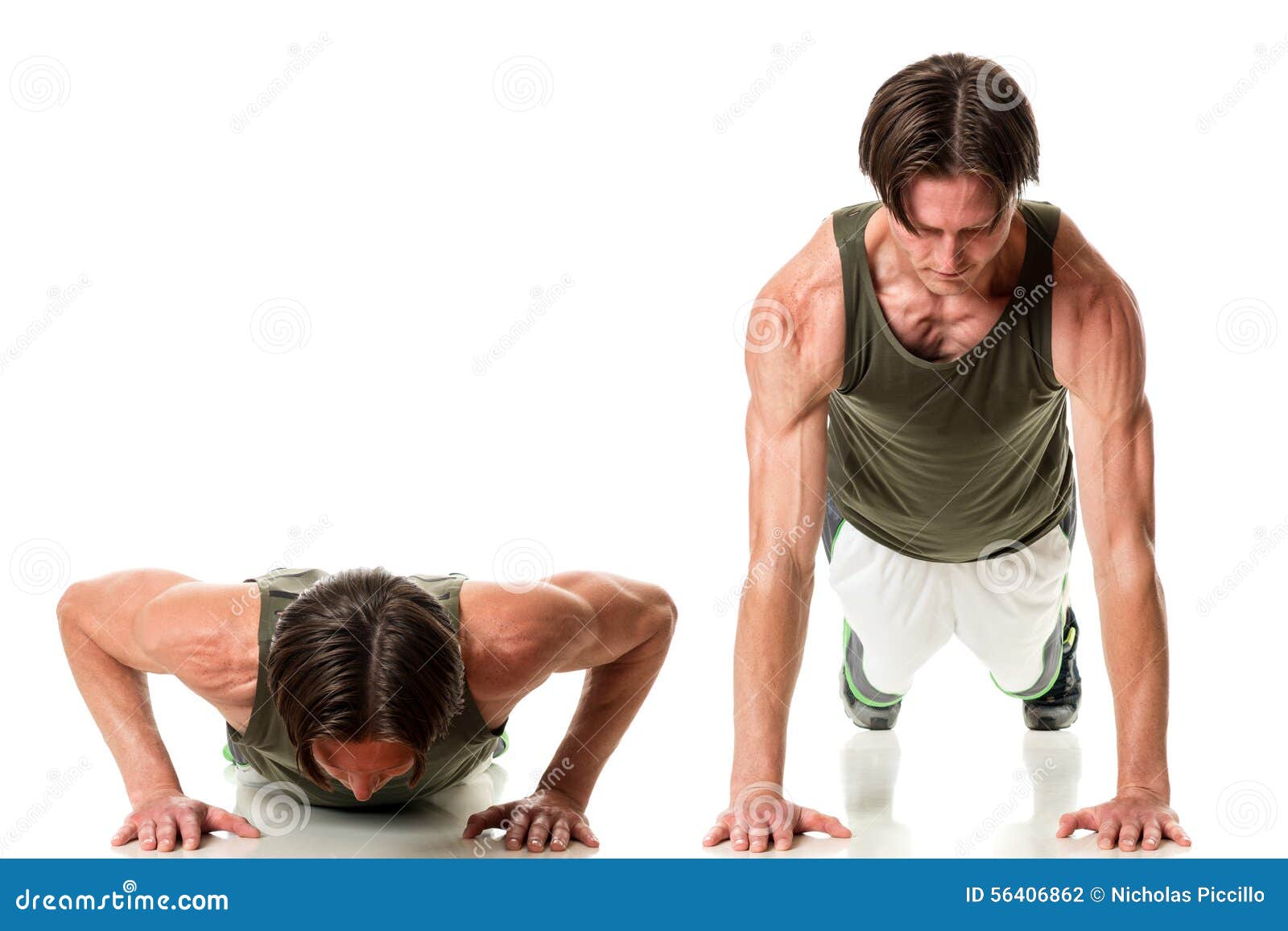Push Ups stock photo. Image of exercise, handsome, studio - 56406862
