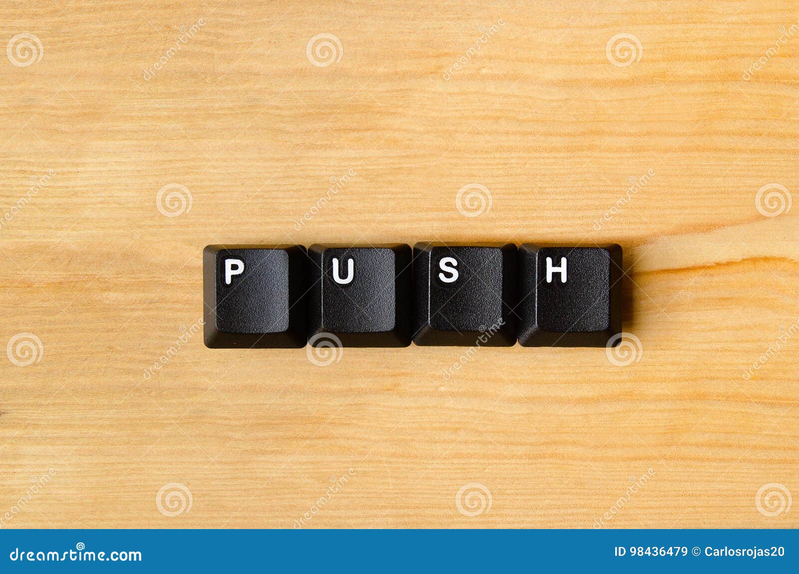 Push word stock image. Image of inspiration, idea, text - 98436479