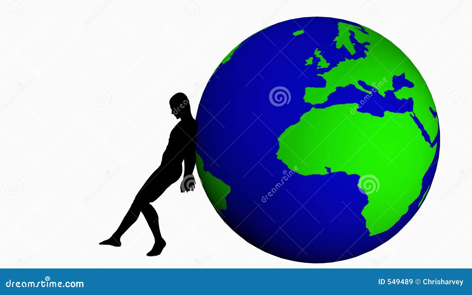 Push the World stock illustration. Illustration of america - 549489