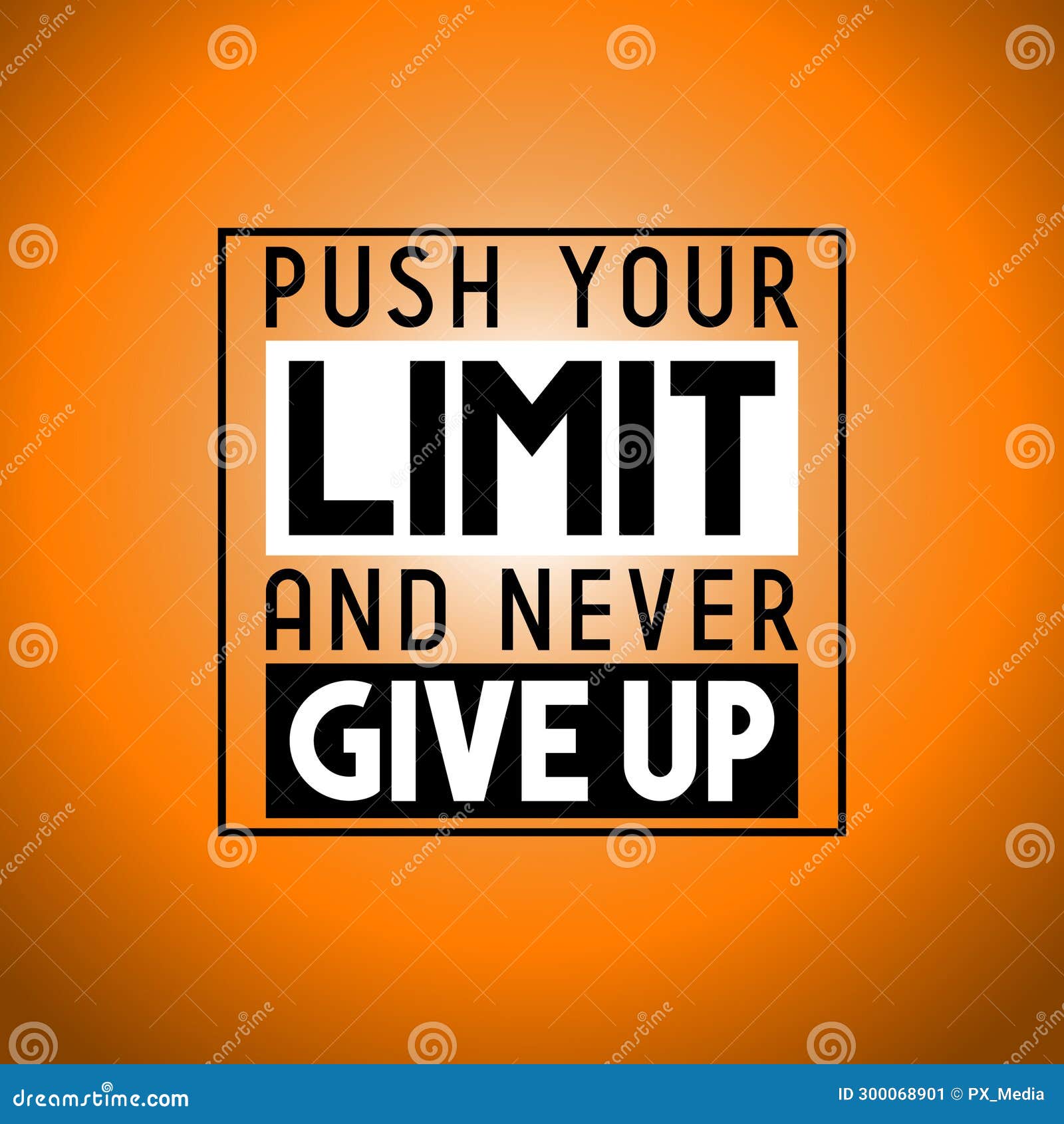 Your Only Limit Is You Handwritten Lettering Cartoon Vector ...